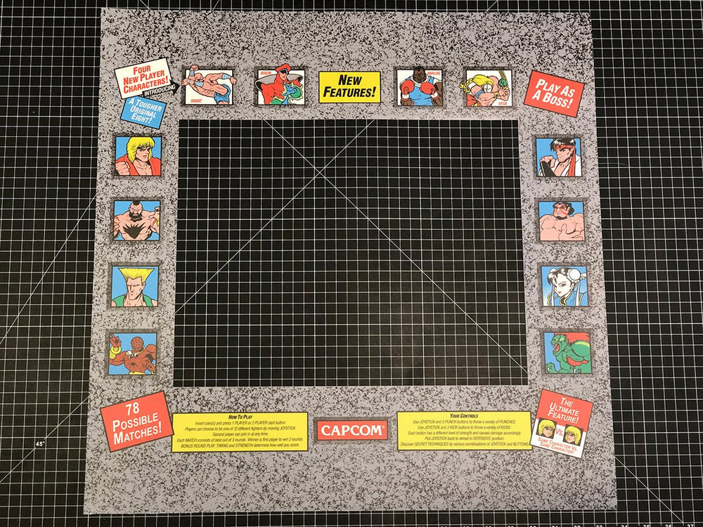 Street Fighter 2 Champion Edition Bezel - BEZEL_SF2CE
