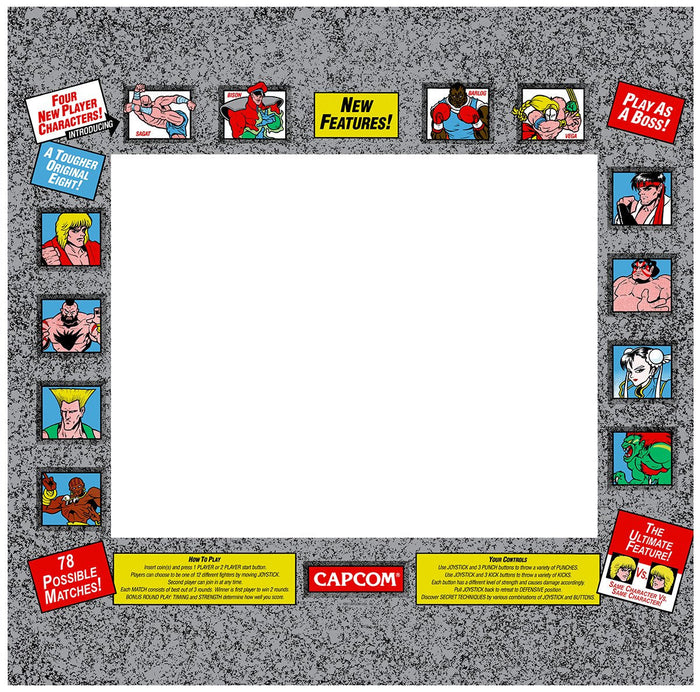Street Fighter 2 Champion Edition Bezel - BEZEL_SF2CE